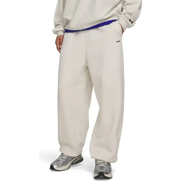 Under Armour Icon Heavyweight Fleece Washed Sweatpants - Summit White/white