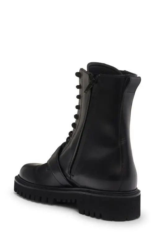 Valentino Garavani Vlogo Leather Combat Boot