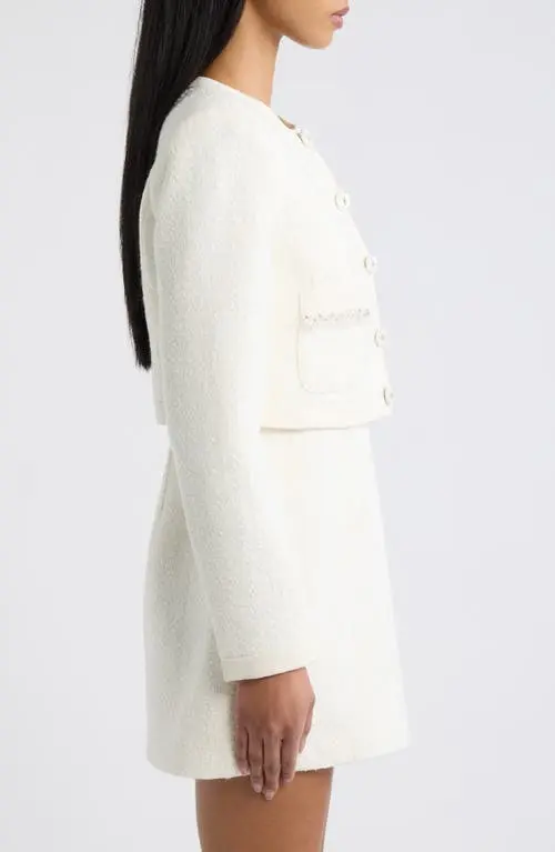 LoveShackFancy Alphie Cropped Jacket