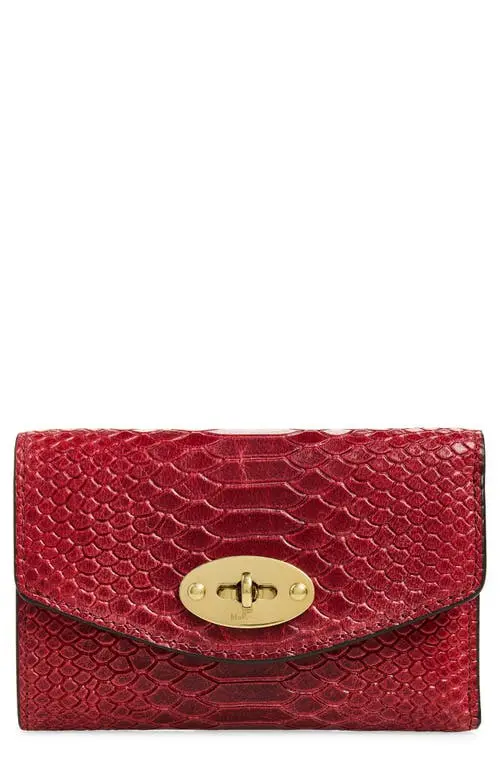 Mulberry Darley Folded Embossed Leather Wallet