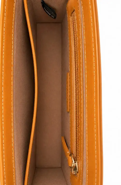 Écotorie Iris Leather Crossbody Bag - Caramel