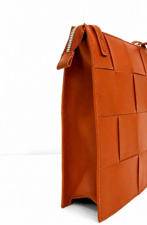 Écotorie Polly Woven Leather Crossbody Bag