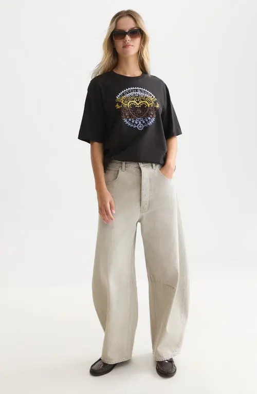 Scotch & Soda Embroidered Graphic Loose Fit T-shirt