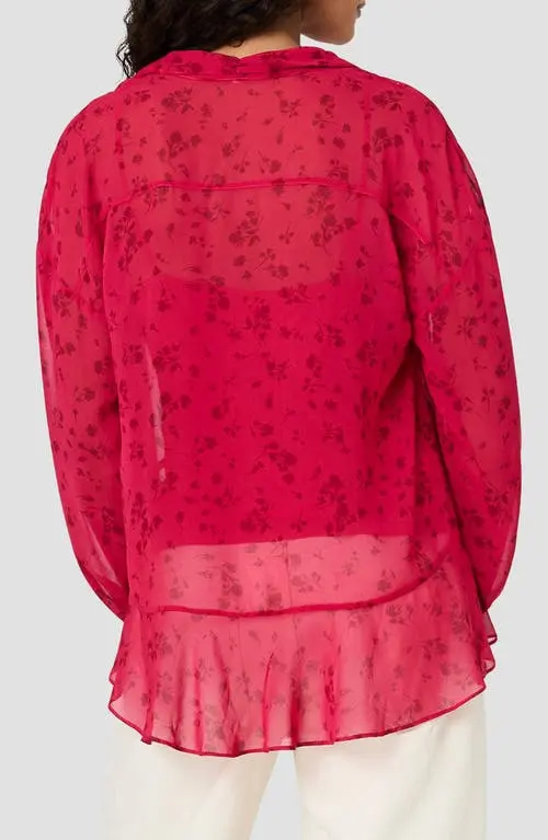 French Connection Marina Floral Chiffon Top