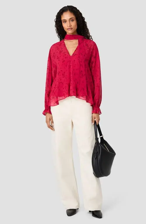 French Connection Marina Floral Chiffon Top
