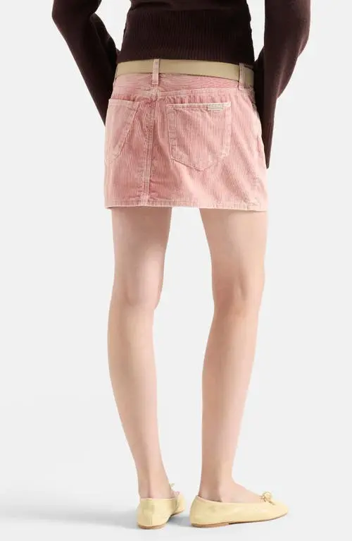 7 For All Mankind Cherry Corduroy Miniskirt