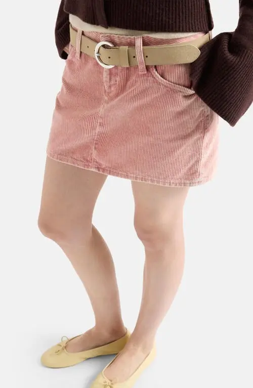 7 For All Mankind Cherry Corduroy Miniskirt