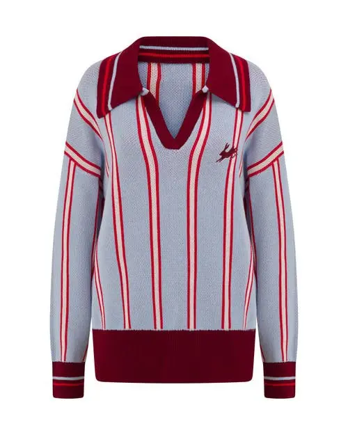 SMWR. BY THE SOMEWHERE CO Royal Match Knit Polo