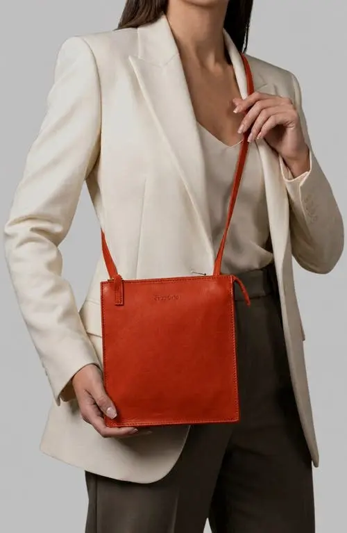 Écotorie Polly Leather Crossbody Bag - Rust