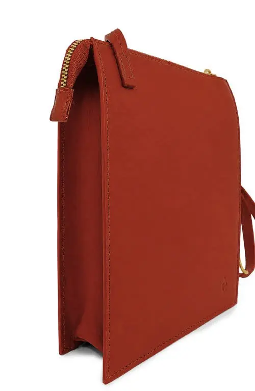 Écotorie Polly Leather Crossbody Bag - Rust