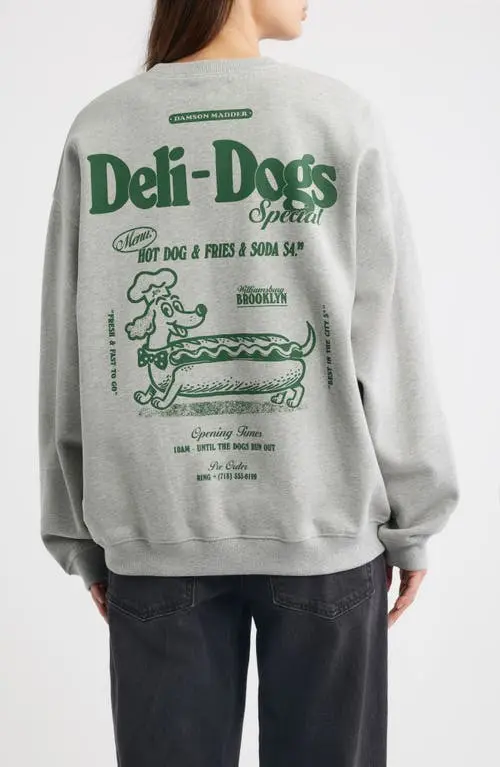 DAMSON MADDER Deli Dog Graphic Sweatshirt