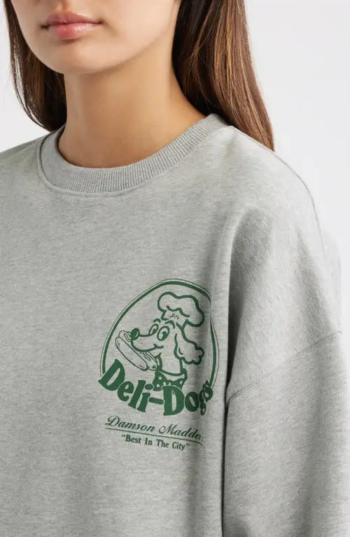 DAMSON MADDER Deli Dog Graphic Sweatshirt