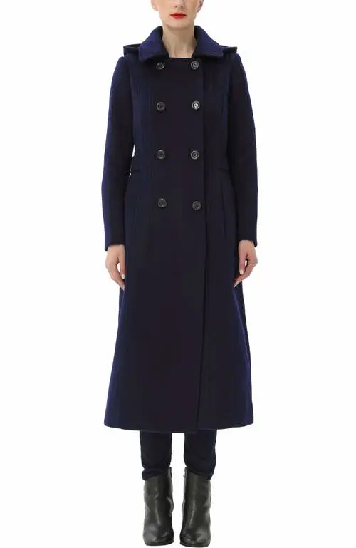 KIMI + KAI Laila Hooded Wool Coat