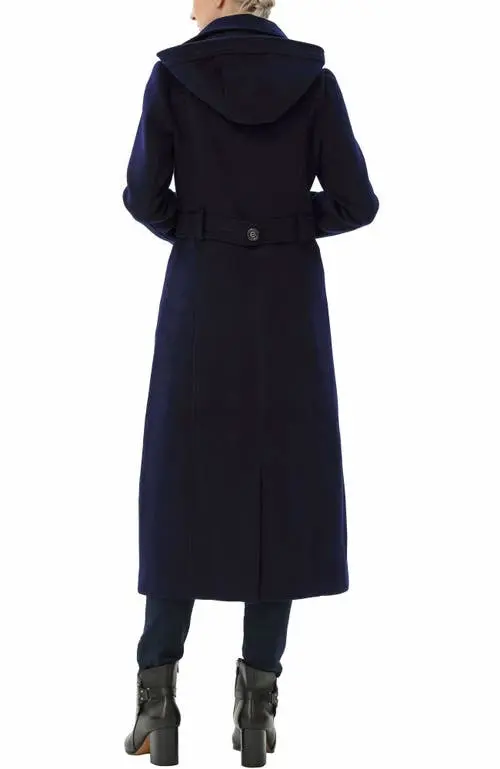 KIMI + KAI Laila Hooded Wool Coat