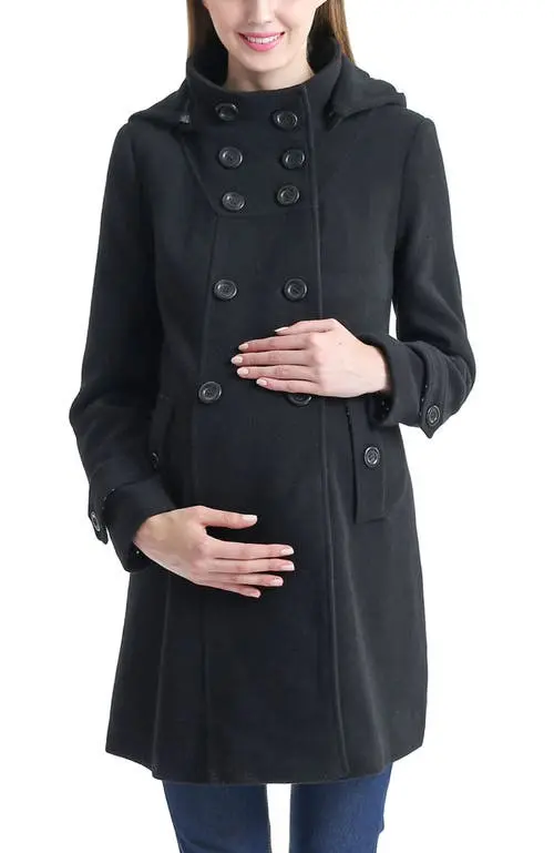 KIMI + KAI Penelope Maternity A-line Wool Coat