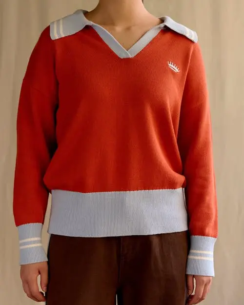 SMWR. BY THE SOMEWHERE CO Moon Court Knit Polo