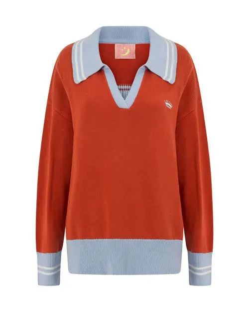 SMWR. BY THE SOMEWHERE CO Moon Court Knit Polo