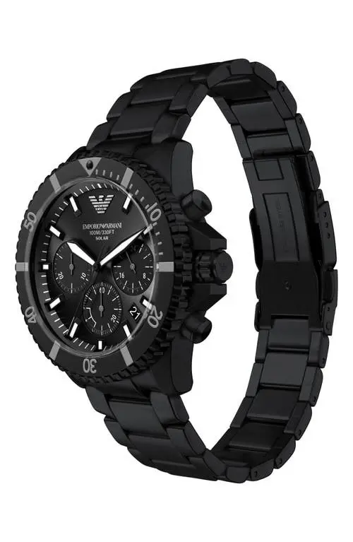 Emporio Armani World Explorer Solar Chronograph Bracelet Watch