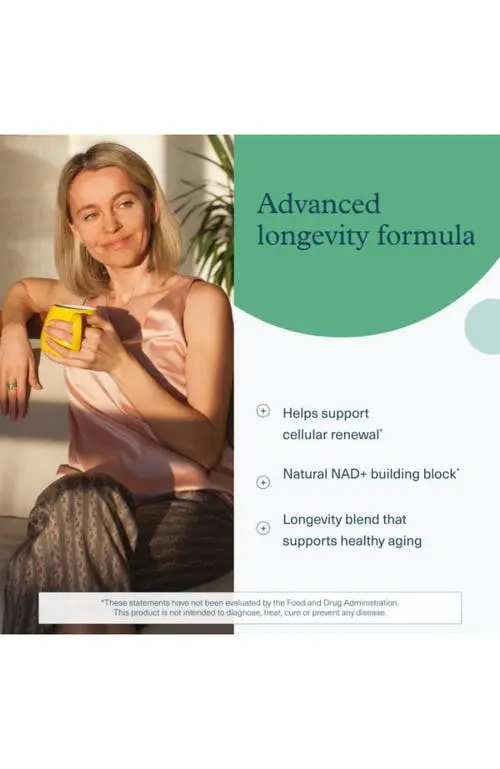 YOUTHEORY Longevity Nr Nicotinamide Riboside Nad+ Booster Supplement 90 Vegetarian Capsules