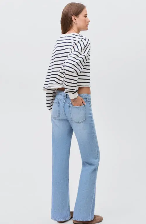 Mango Rhinestone Straight Leg Jeans