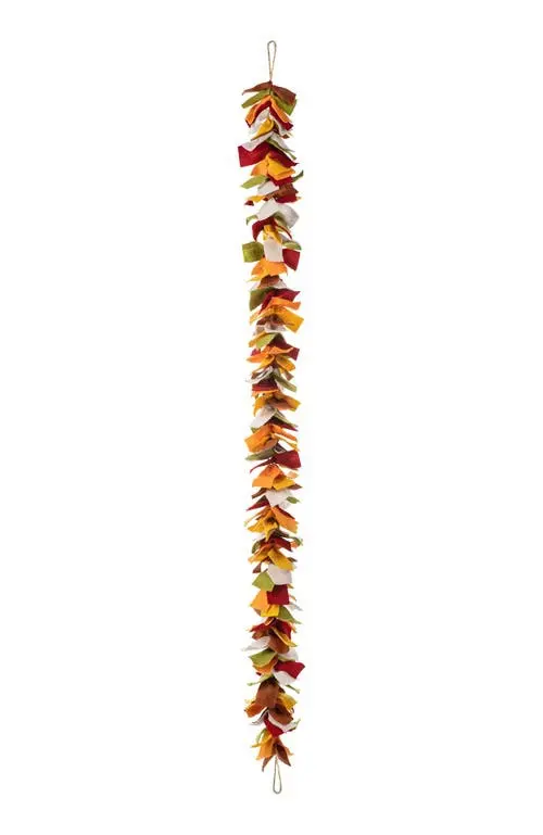 GLITZHOME 6ft Fall Multi Color Felt Garland