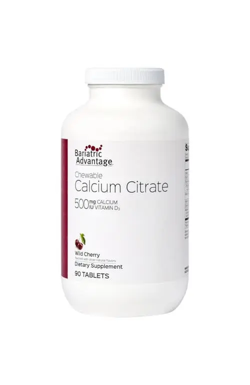 BARIATRIC ADVANTAGE Calcium Citrate Chewable High-potency Bone Support Supplement