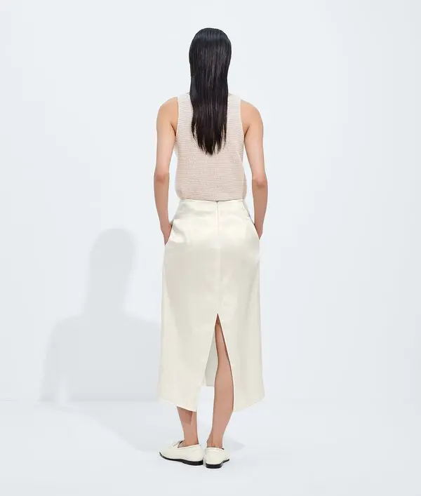 Bottega Veneta Shiny Cupro Skirt