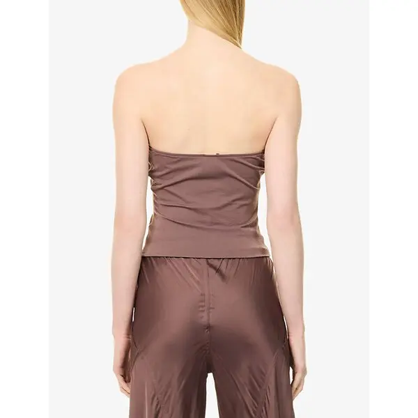 Rick Owens Alannah Cut-out Jersey Bustier Top
