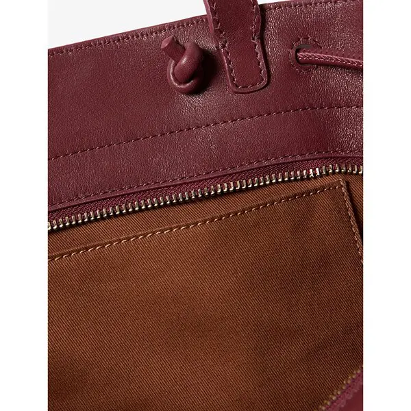 Claudie Pierlot Branded Oversized Leather Tote Bag