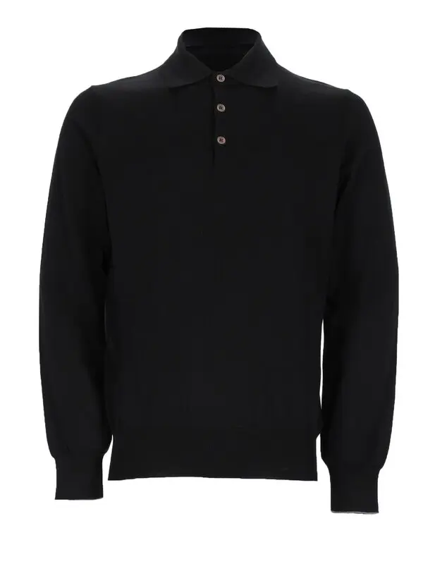 Brunello Cucinelli Polo In Maglia Di Cotone - Grey