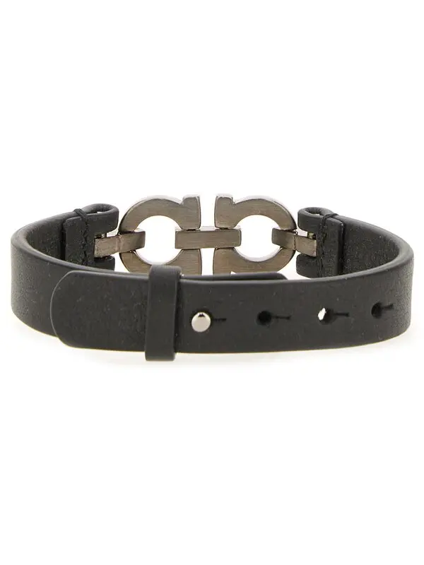 FERRAGAMO Bracciale Con Doppio "gancini