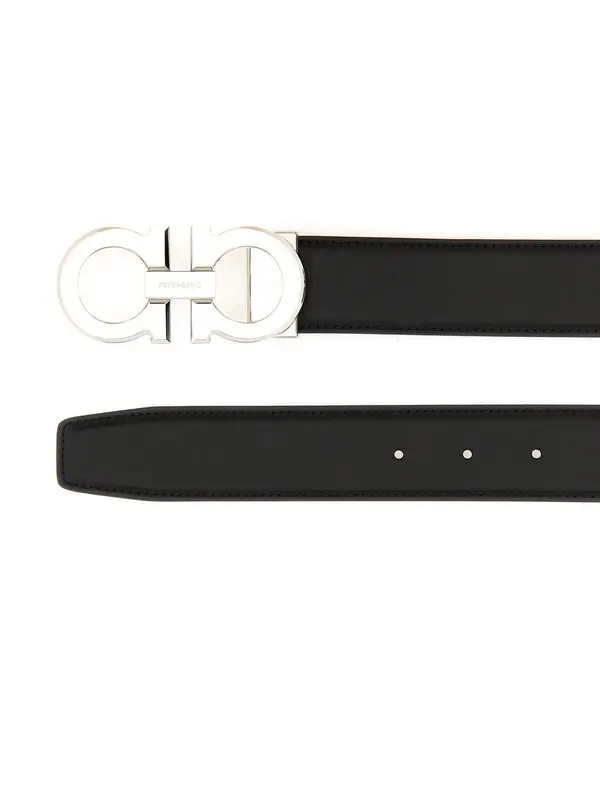 FERRAGAMO Cintura "gancini" In Pelle
