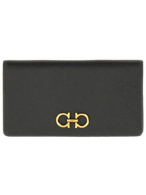 FERRAGAMO Portafoglio "gancini - Black