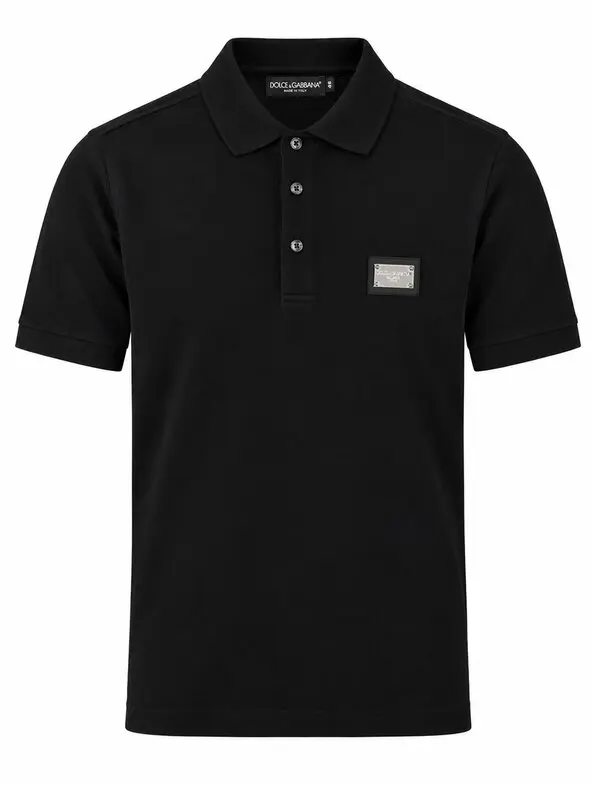 Dolce & Gabbana Polo Con Patch Logo