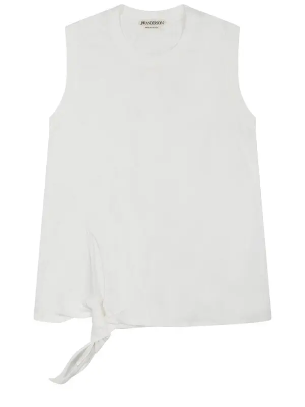 JW Anderson Tank Top Con Nodo - White