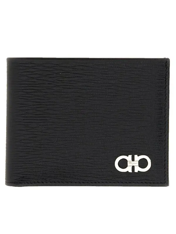 FERRAGAMO Portafoglio "gancini - Black