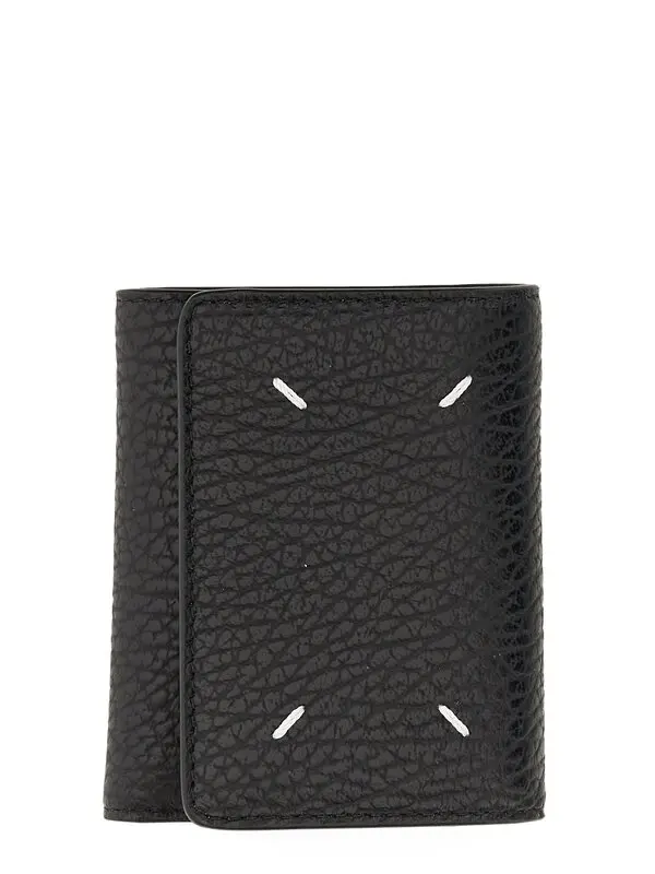 MAISON MARGIELA Portafoglio Trifold "four Stitches - Black
