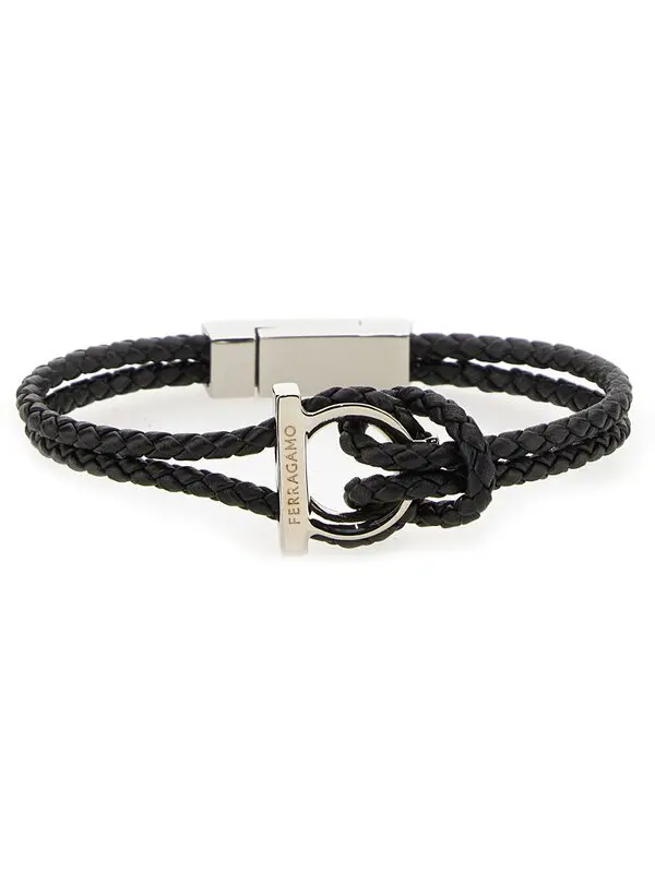 FERRAGAMO Bracciale "gancini - Black