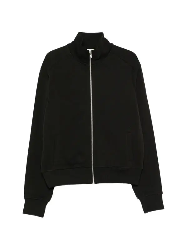 ENTIRE STUDIOS Front-zip Cotton Sweatshirt With Terrycloth Lining - Nero