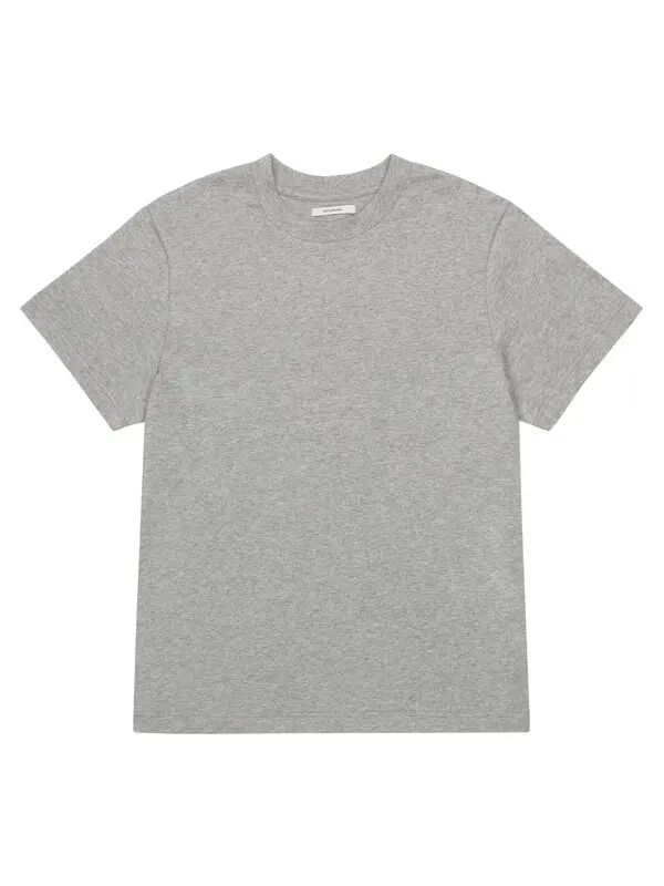ENTIRE STUDIOS Short-sleeve Round-neck Cotton T-shirt - Grigio