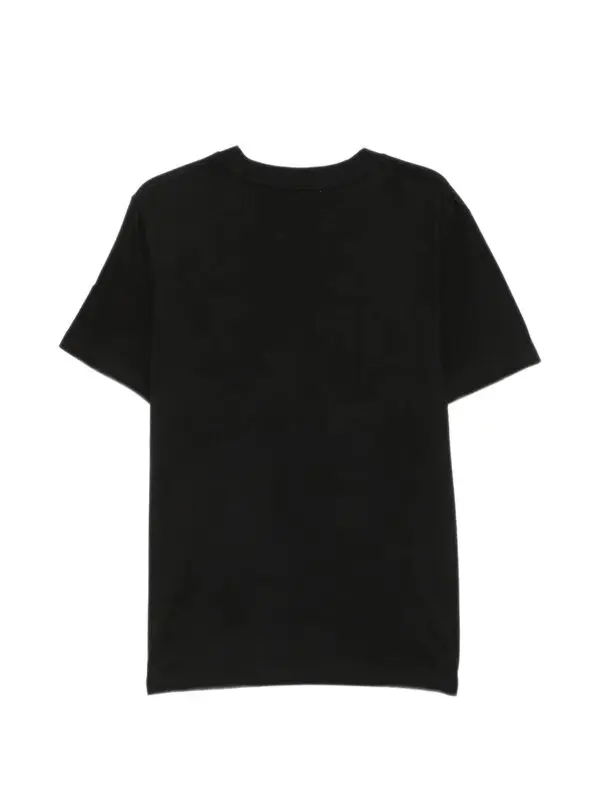 ENTIRE STUDIOS Short-sleeve T-shirt, Round Neck, Model Wears 100% Cotton - Nero