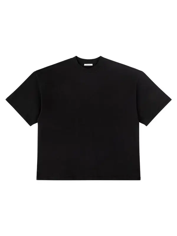 ENTIRE STUDIOS Round-neck Short-sleeve Cotton T-shirt - Nero