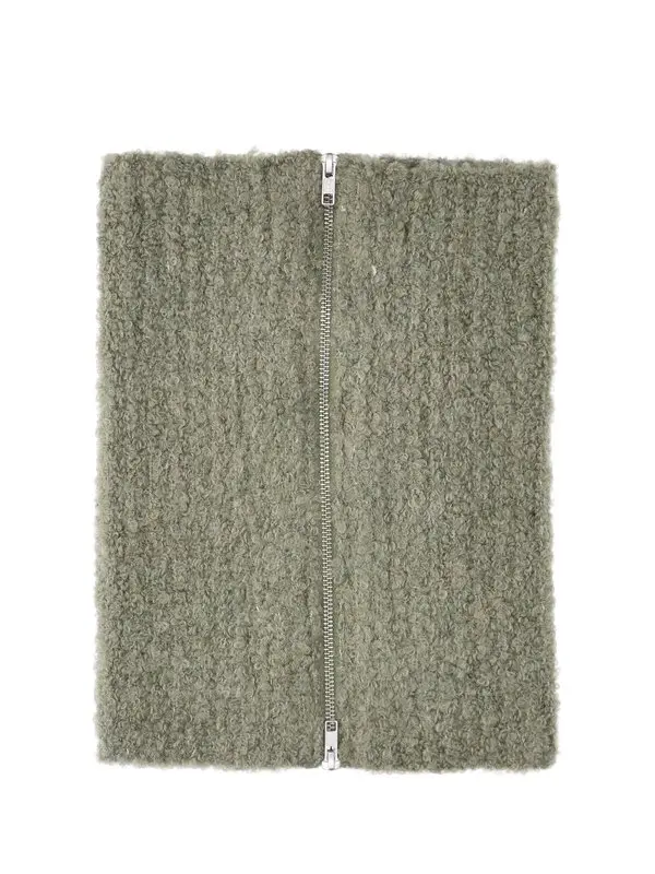 MAISON MARGIELA Teddy Fleece Zip Scarf - Green