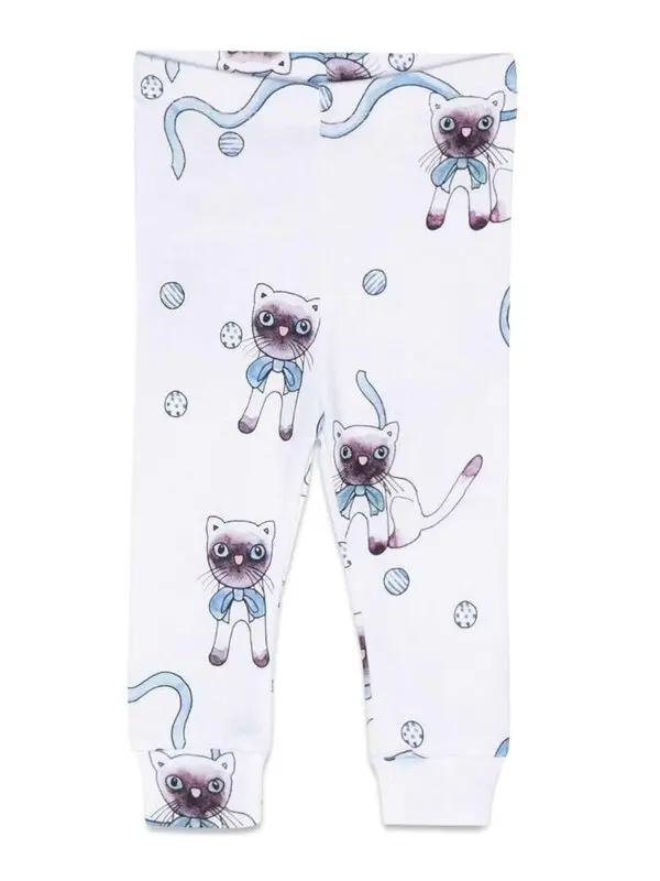 MINI RODINI Mini Siamese Print Leggings
