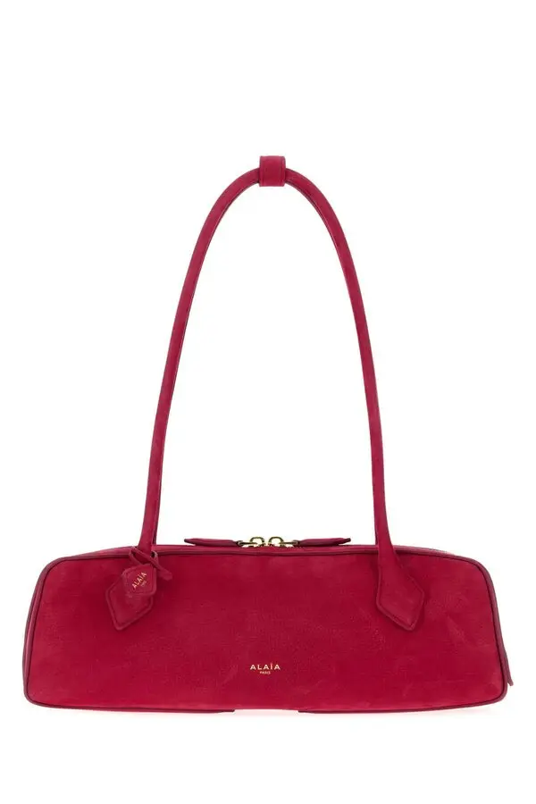 Alaïa Le Teckel Mini Suede Shoulder Handbag