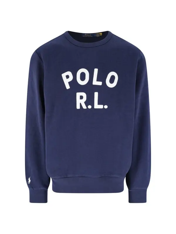 Ralph Lauren Cotton-blend Knit Sweater - Navy