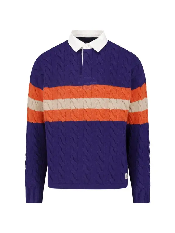 Polo Ralph Lauren Cable-knit Rugby Sweater - Violet