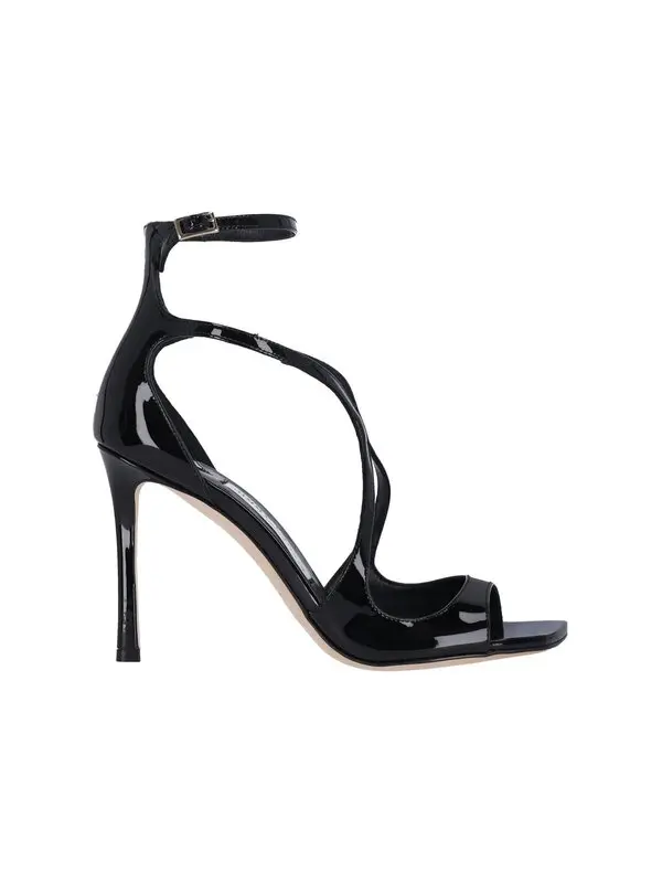 JIMMY CHOO Leather High-heel Sandals - Black