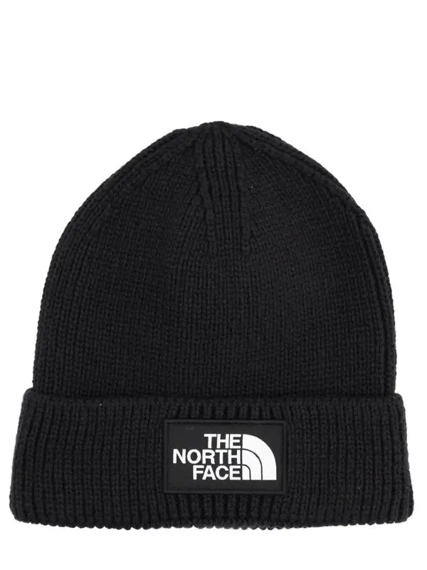 The North Face Fold-over Knit Beanie Hat For - Black