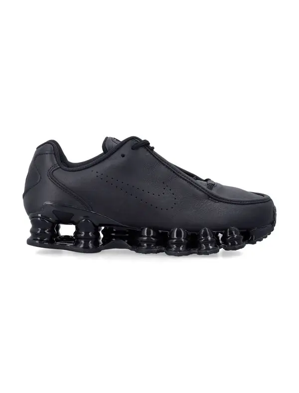 Nike Shox Tl Se Premium Leather Sneakers With Perforated Swoosh & Full-length Cushioning - Nero